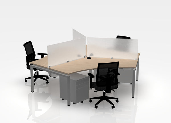 120 Jot Desk - Pod of 3 Workstation Bundle – Juniper Office