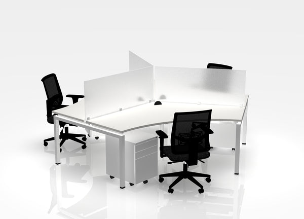 120 Jot Desk - Pod of 3 Workstation Bundle – Juniper Office