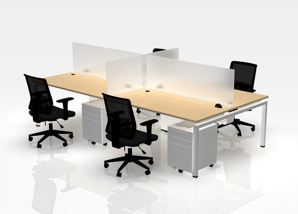 24" Jot Desk- Pod of 4 | Juniper Office Furniture