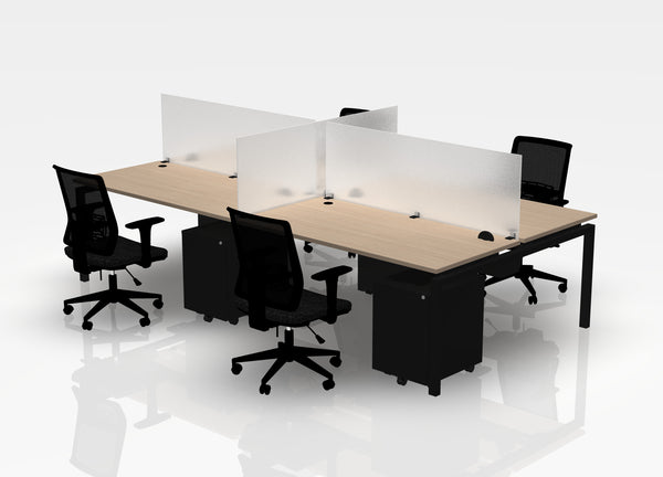 24" Jot Desk- Pod of 4 | Juniper Office Furniture