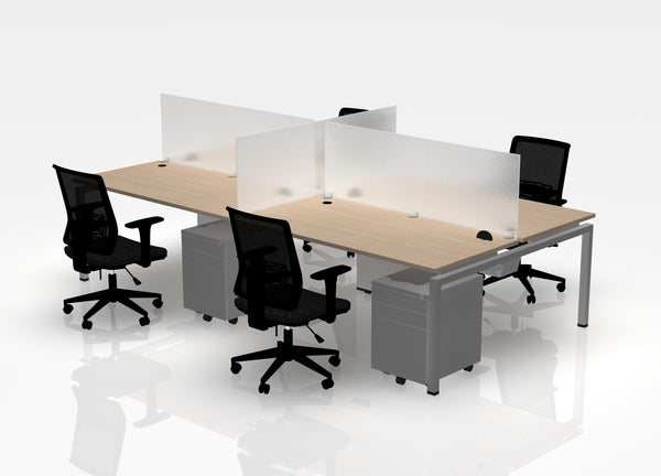 30" Jot Desk - Pod of 4 | Juniper Office Furniture