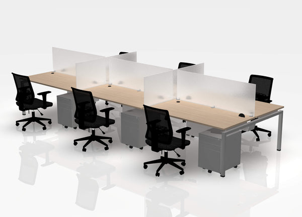 30" Jot Desk - Pod of 6 | Juniper Office Furniture